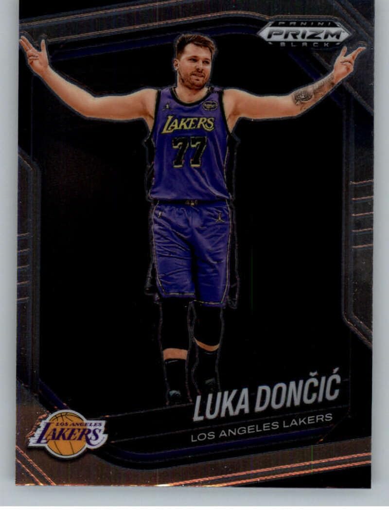 Amazon.com: 2024-25 Panini Black #5 Luka Doncic Los Angeles Lakers ...