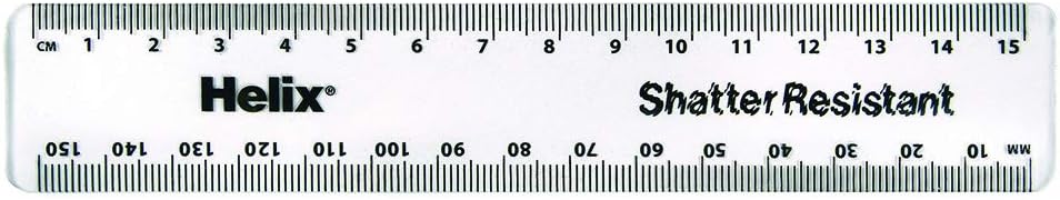 Helix 30cm 300 mm Metric Ruler White (Box of 100) : Amazon.co.uk ...