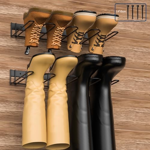 Amazon.com: Maplefield Wader & Boot Wall Mount – 4-Pair Stainless Steel ...