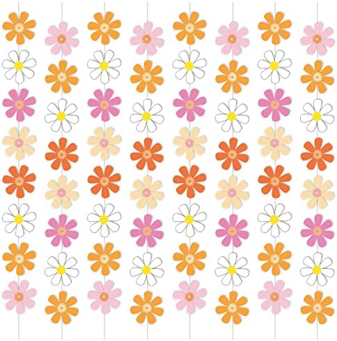 Amazon.com: Pasimy 8 Pieces Daisy Boho Party Decorations Groovy Daisy ...