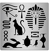 GORGECRAFT Metal Gothic Font Lettering Stencil Stainless Steel Old ...