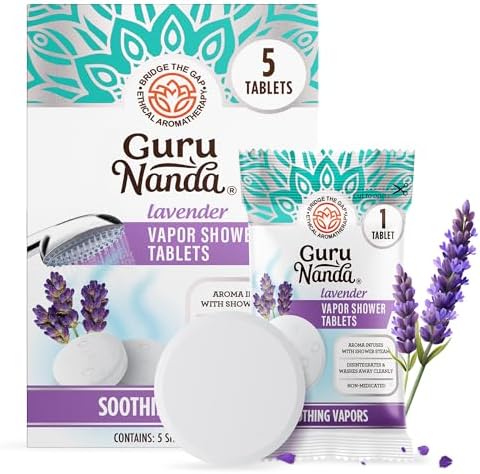 Amazon.com: GuruNanda Lavender Vapor Shower Tablets, Clean-Dissolving ...