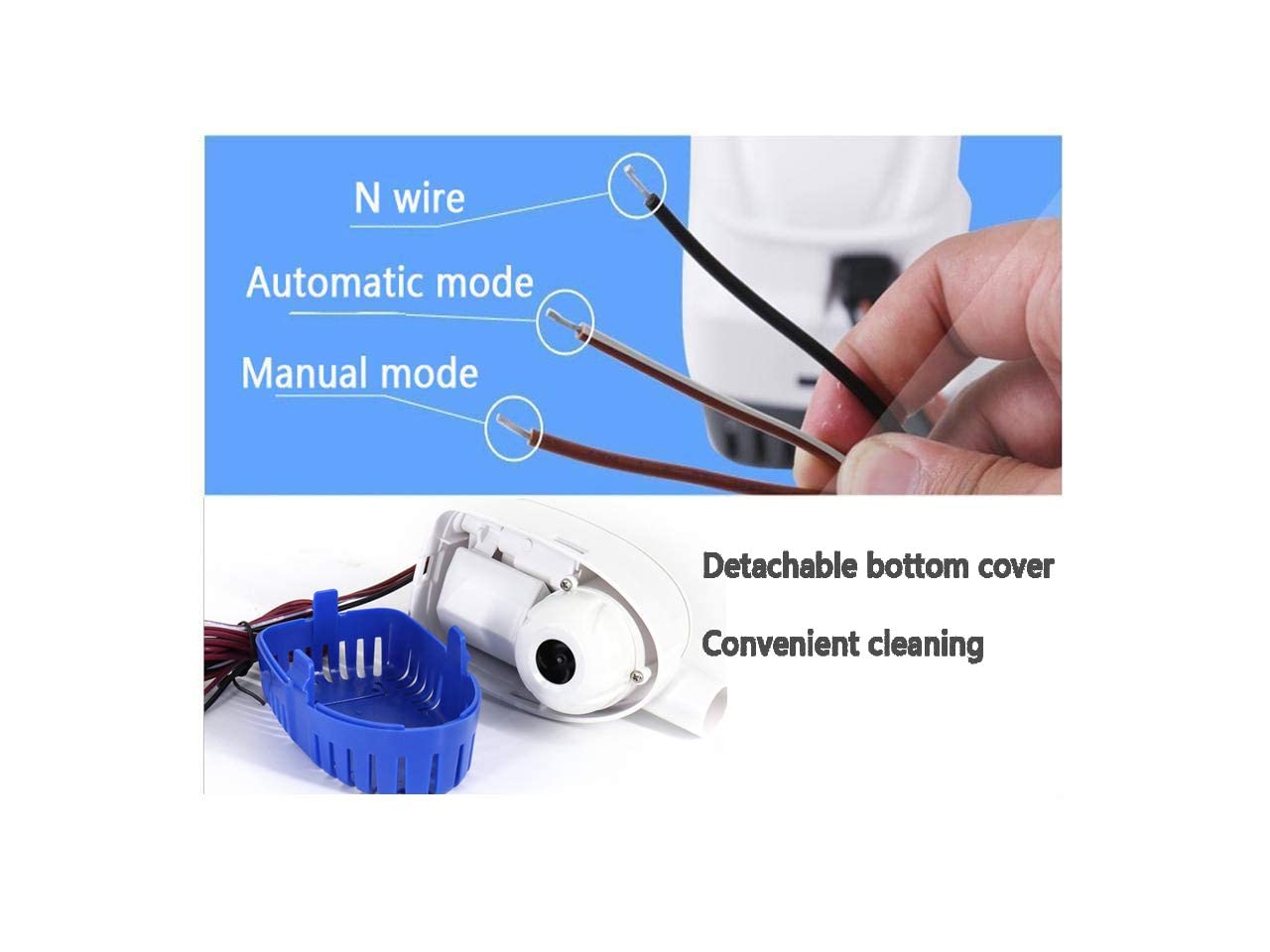 Snapklik.com : Submersible Boat Bilge Water Pump 12v 1100gph Non ...