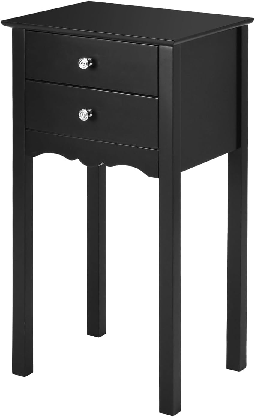 Amazon.com: UJOYPAD Narrow Nightstand with Storage,30 Inch Tall End ...