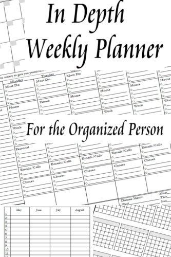 In Depth Weekly Planner: For the Organized Person: Amazon.co.uk: Adams ...