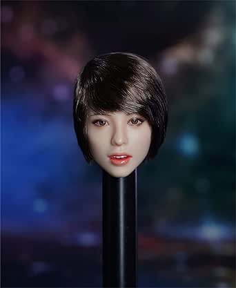 Amazon | HiPlay 1/6 フィギュア ヘッド 頭 アジア 欧米 美人 女性 塗装済み TBLeagueボデイに対応 HS208 ...
