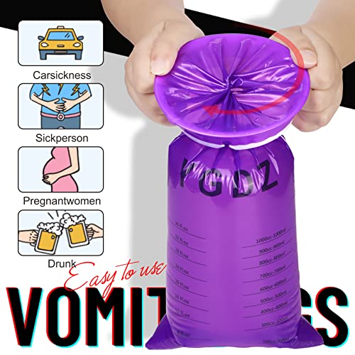 Snapklik.com : Barf Bags, 15 Pack Vomit Bags Disposable Throw Up Emesis ...