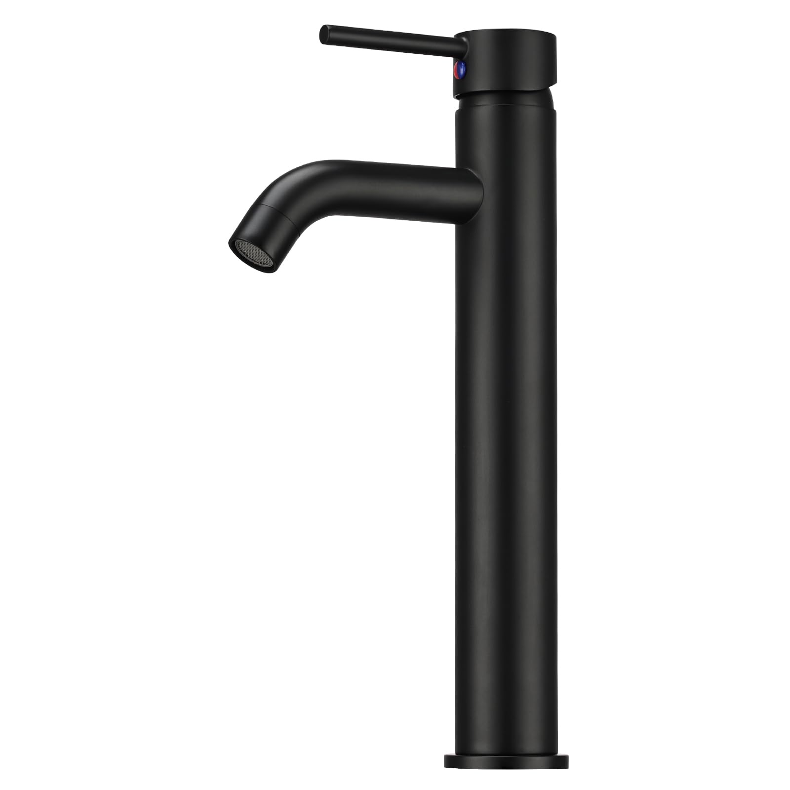 Black Bathtoom Taps Tall Basin Taps Mono Countertop Sink Tap, High Rise ...