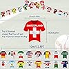 Amazon.com: Soccer World Cup 2022 Bunting Banner, 32 Countries Jersey ...