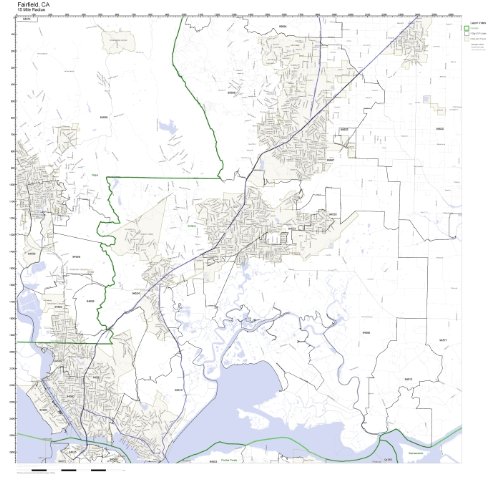 Amazon.com : Fairfield, CA ZIP Code Map Laminated : Prints : Office ...
