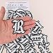 Amazon.com: White Gothic Old English Iron on Letter Patches A-Z 2 ...