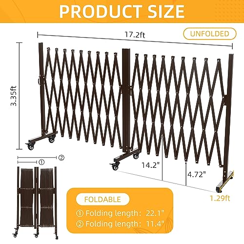 Metal Expandable Barrier Fence For Dogs, Portable Barricade Gate With ...