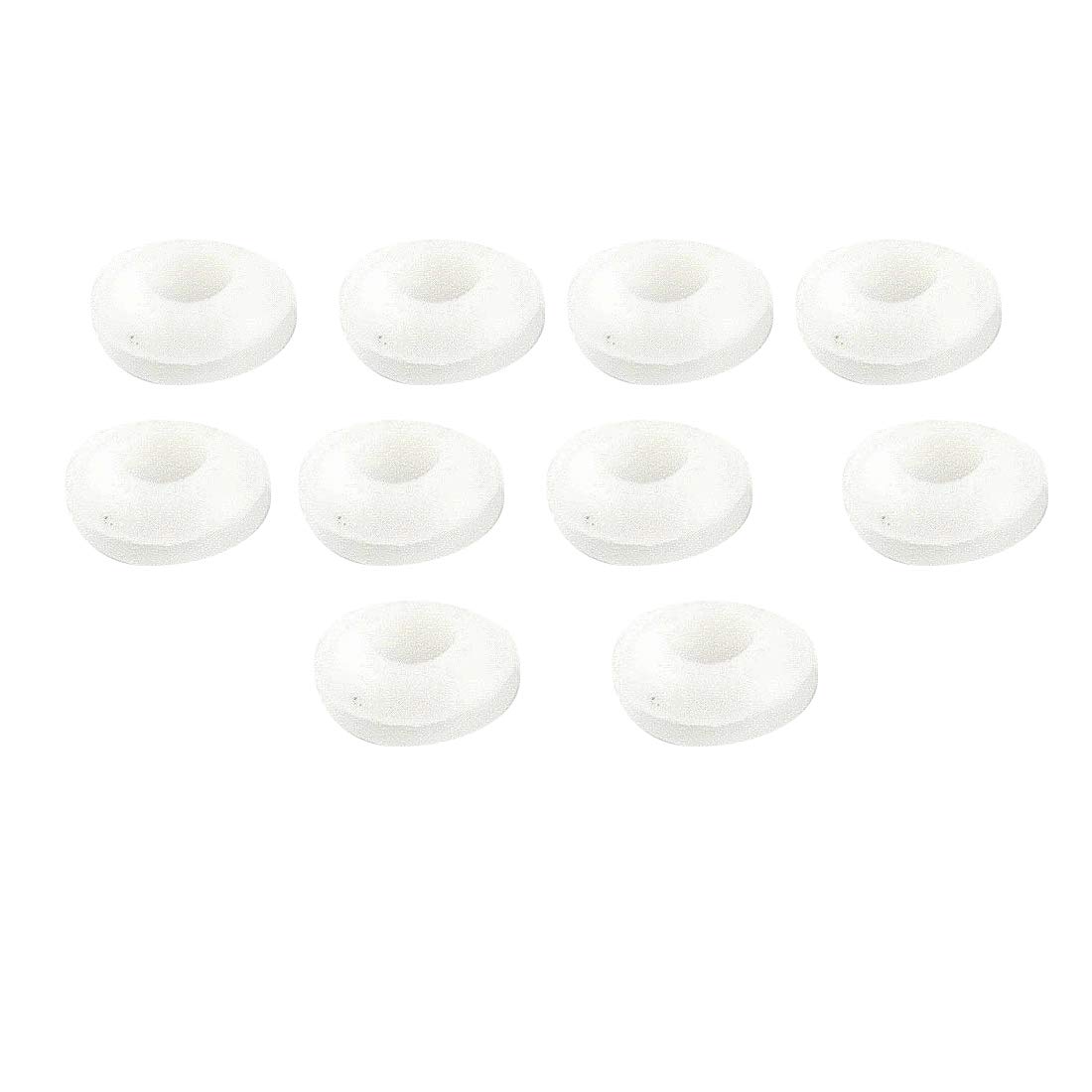 Amazon.com: uxcell 10 Pcs Wire Coil Protector Dual Side White Rubber ...