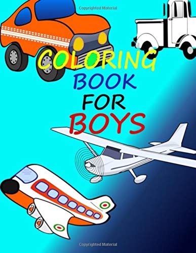 Coloring Book For Boys: cars coloring Books for kids Truck cloring Book ...