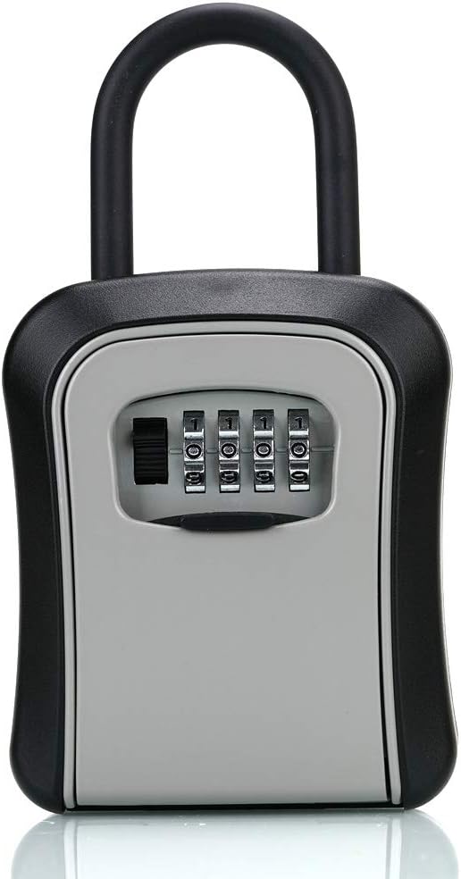 Amazon.com: Key Lock Box, Combination Lockbox with Code for House Key ...