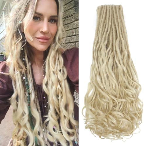 Amazon.com : Ajsowju Loose Wave Dreads Synthetic French Curly Double ...