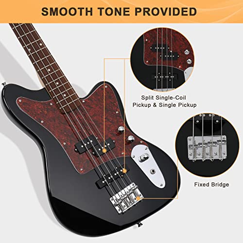 Snapklik.com : GLARRY 4 String Electric Bass Guitar Beginner Kit W/20w ...