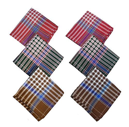 Supreme Quality Shopee 100% Cotton Checked Handkerchief for Men ...