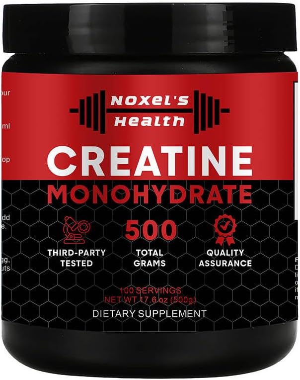 Amazon.com: Noxel's Health Creatine Monohydrate Powder - 100 Servings ...