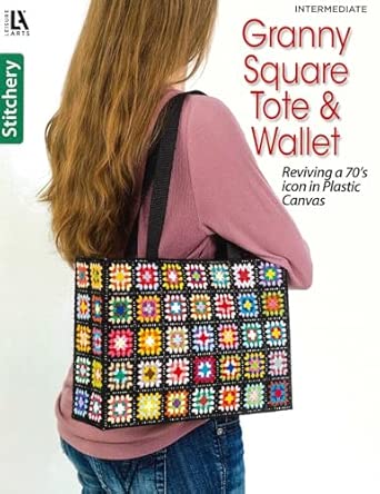 Granny Square Tote & Wallet: Reviving a 70's Icon in Plastic Canvas ...
