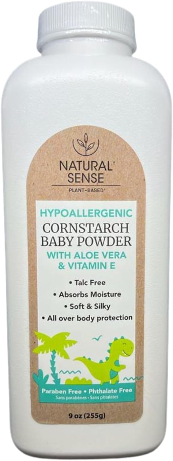 Amazon.com: Natural Sense Plant-Based Hypoallergenic Cornstarch Baby ...