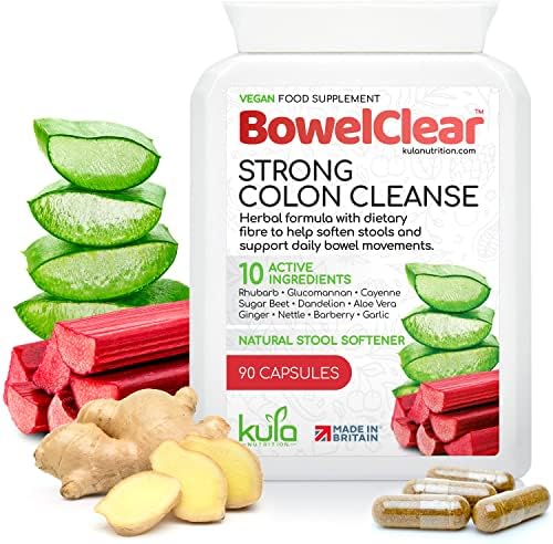 Buy BowelClear - Strong Colon Cleanse Detox - 90 Vegan Capsules ...