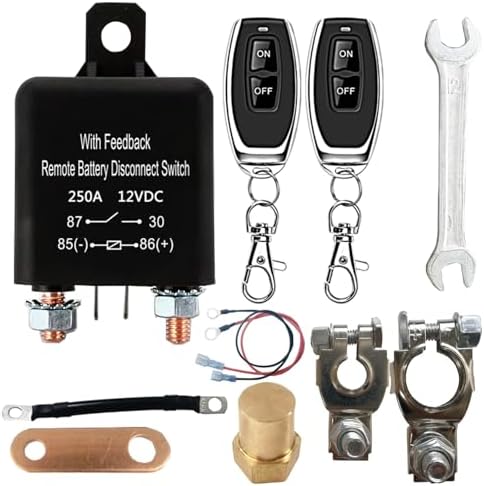 Amazon.com: Kill Switch for Car, Remote Battery Disconnect Switch 12V ...