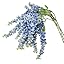 Amazon.com: IBWell 3 Strands 40 inch Blue Fake Wisteria Hanging Flowers ...