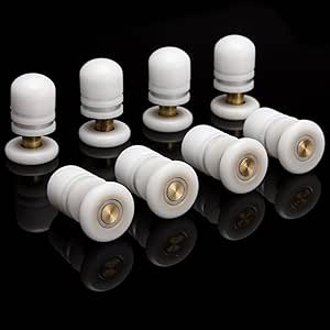 Amazon.com : GXBPY 8pcs Door Rollers Home Bottom Top Shower Door ...