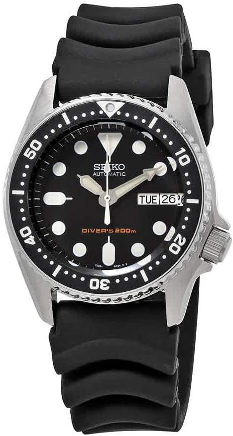 Amazon.com: Seiko Mens Black Automatic Dive Watch SKX013K1 : Clothing ...