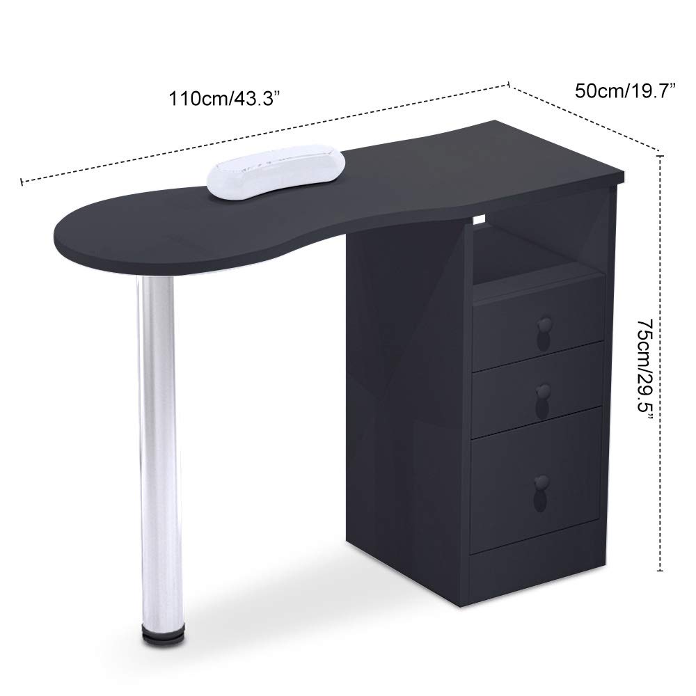 Manicure Table Dimensions