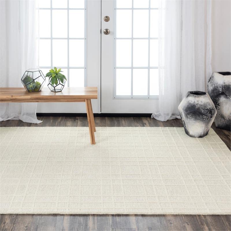Rizzy Rugs Alora Decor Lofton Ivory 7'9"X9'9" Tufted Wool Rug