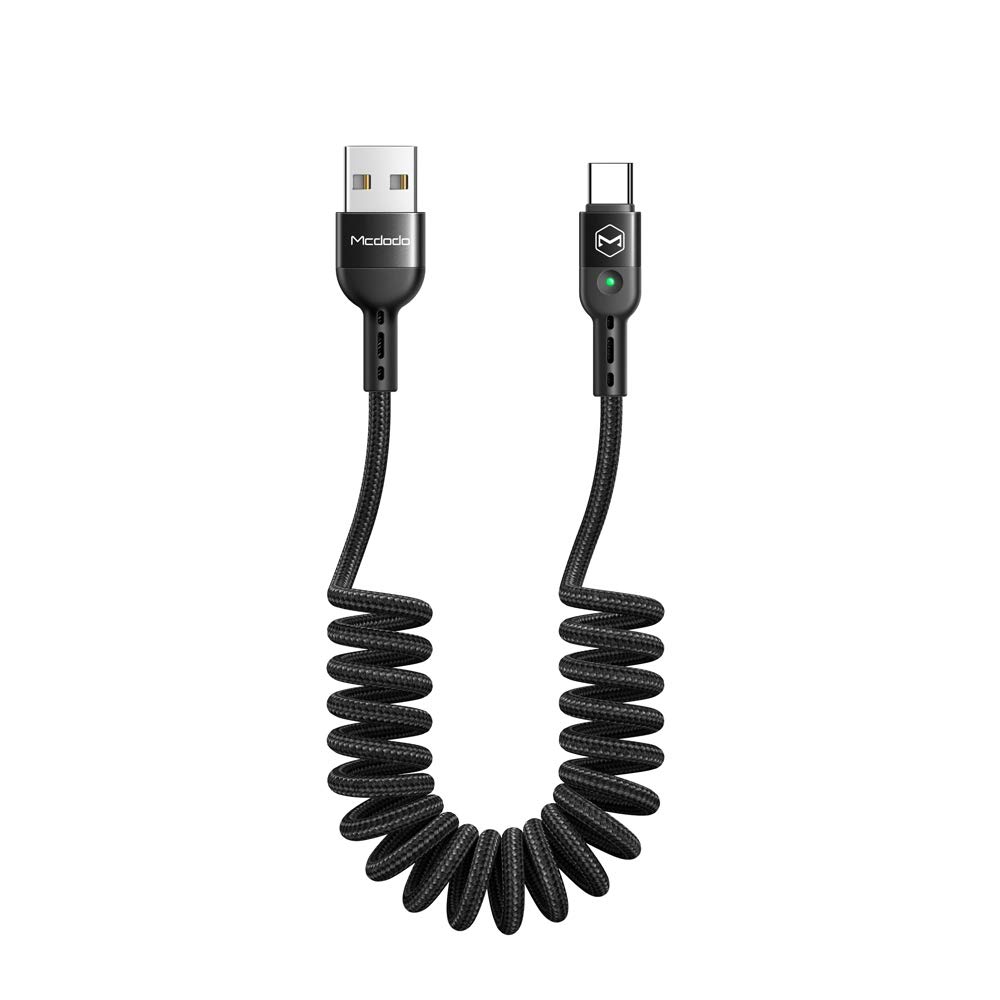 Mcdodo Cavo Di Ricarica Flessibile USB C QC 4 0 Molla Telescopica cavo