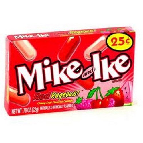 Amazon.com: MIKE&IKE 25c RED RAGEOUS 0.78 oz Each ( 24 in a Pack ...