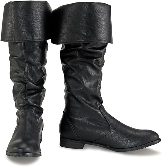 Amazon.com: DUNHAO COS Botas góticas medievales para hombre y mujer ...