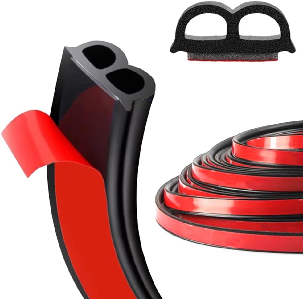 3-layer Rubber Weatherstrip 32.8ft Car Door Seal Strip - For ...