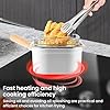 Amazon.com: Deep Fryer Pot Stainless Steel Frying Pan with Basket and ...