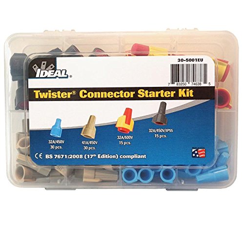 Ideal Industries 30-5001EU Twister Wire Connectors Starter Kit : Amazon ...