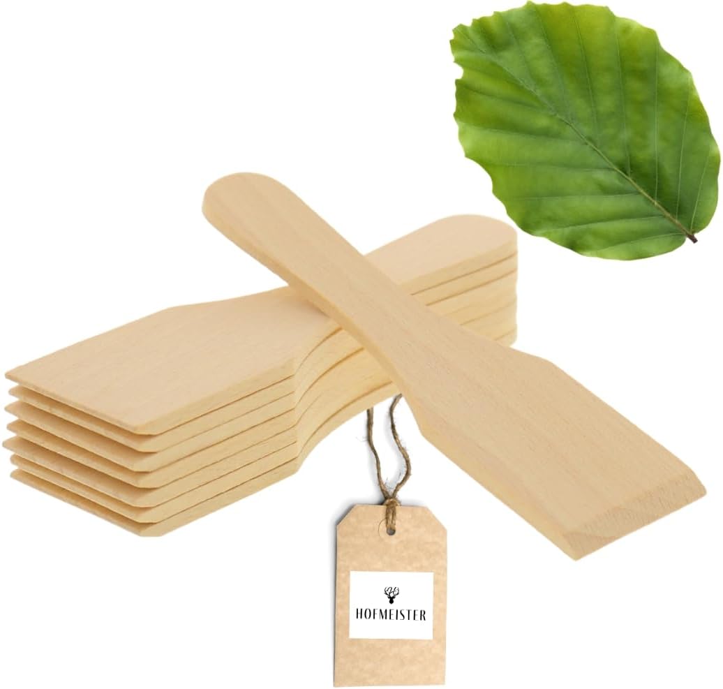 BICB Wooden Raclette Spatula for Non-stick Pans | Baking Utensils Set ...