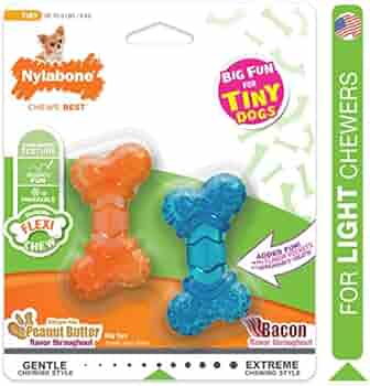 Nylabone Chill Chew Freezer Dog Bone Treat Toy, Medium