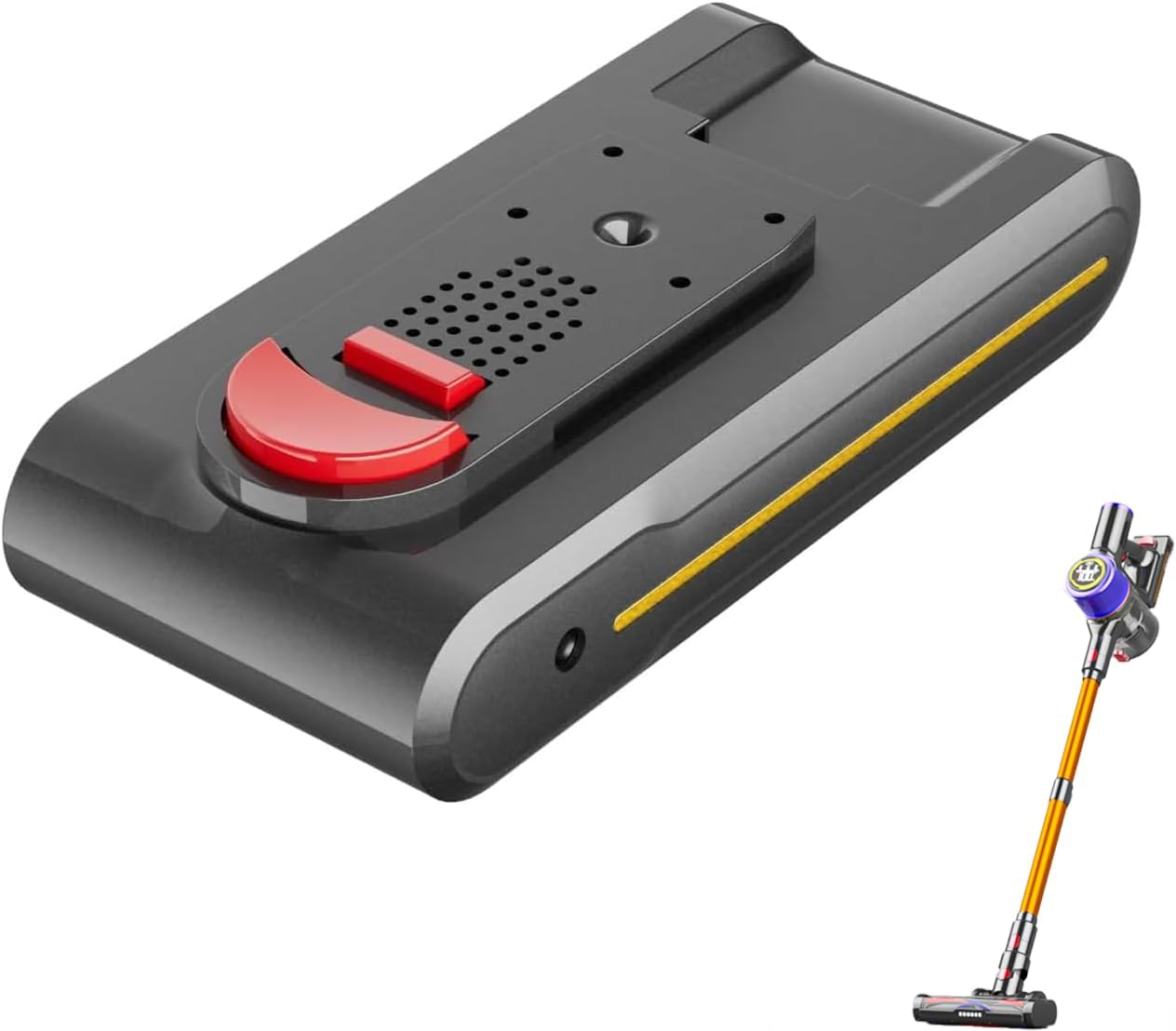 Amazon.com: JELLYPIG Cordless Vacuum Cleaner Replacement Battery Pack ...