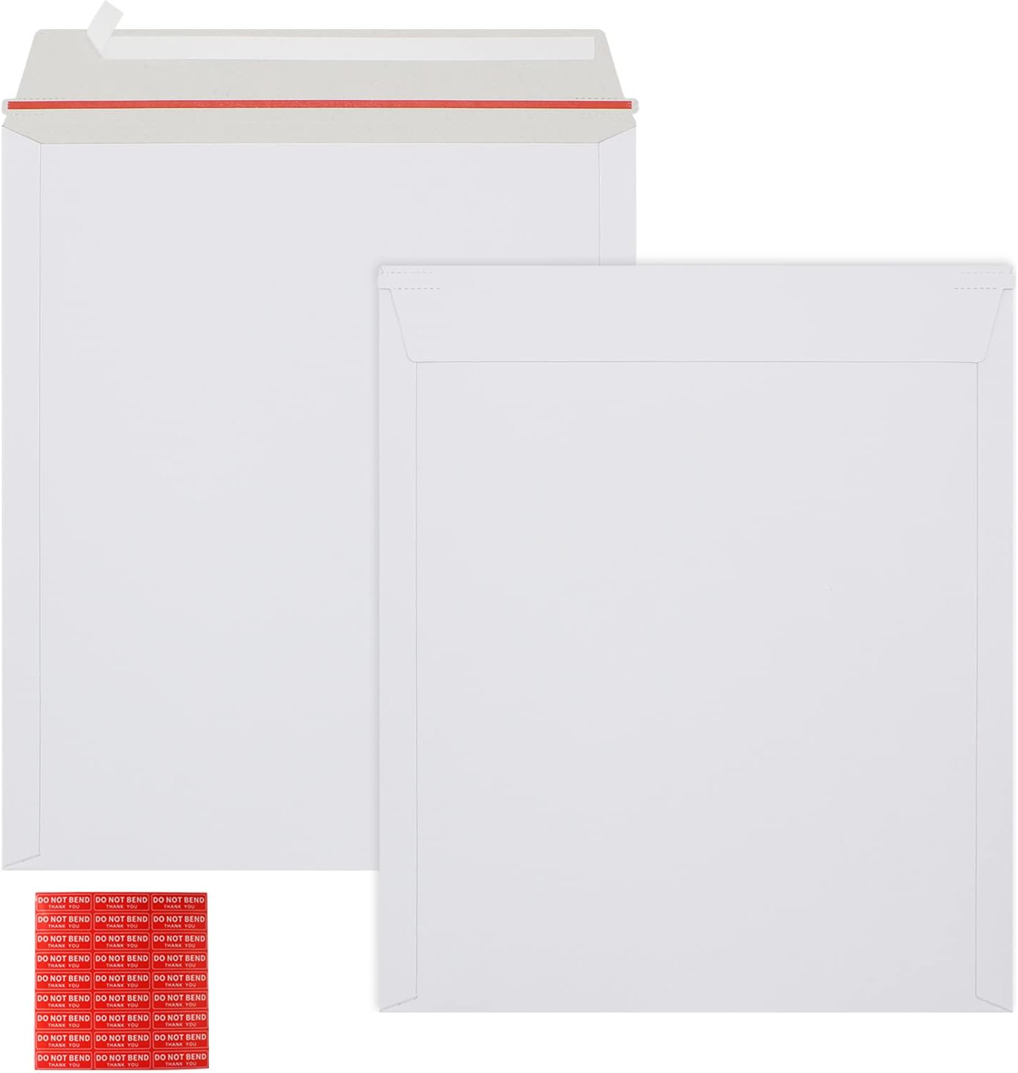 zmybcpack 25 Pack 12.75x15 inch Rigid Mailer Self Seal Photo Document ...