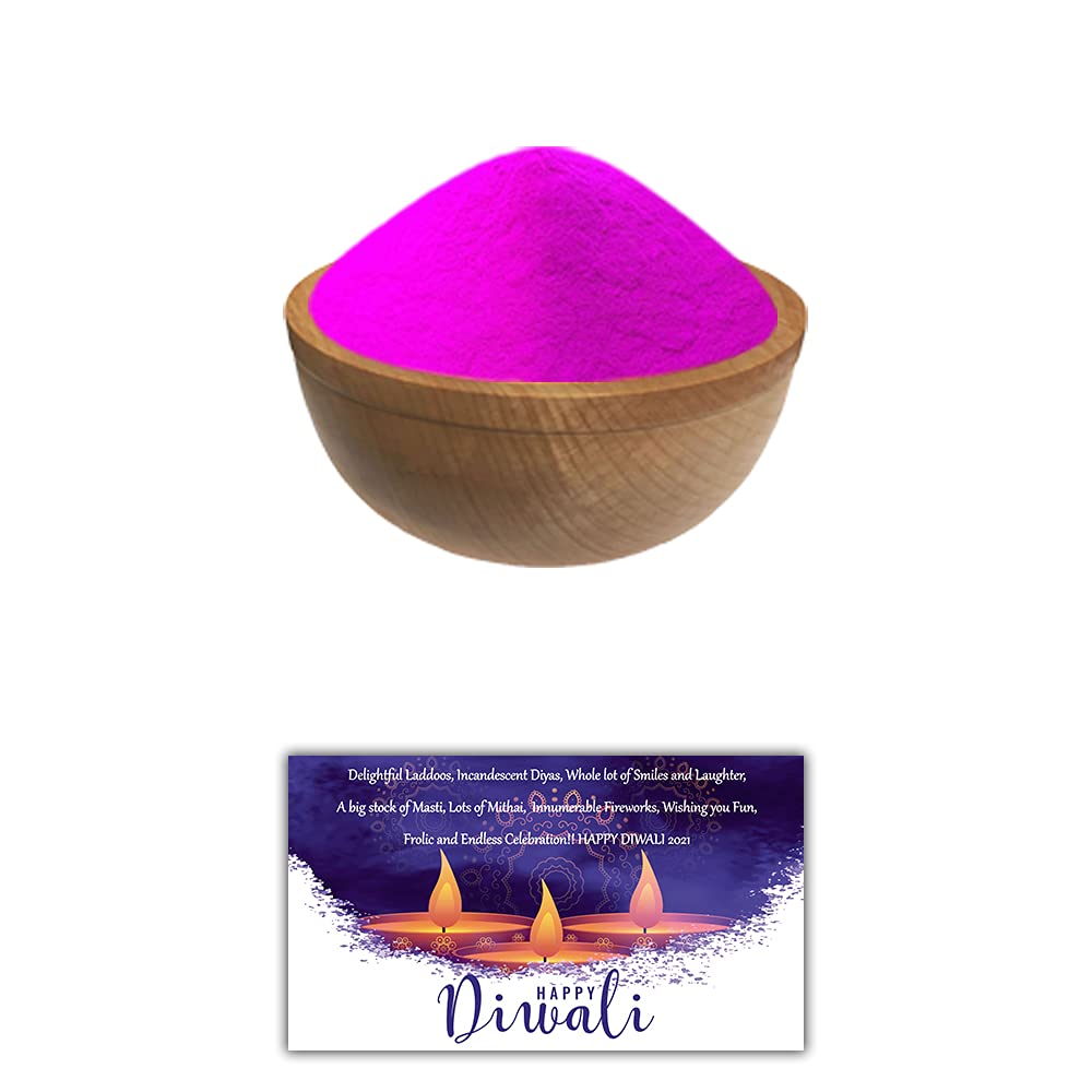 Buy Tescos Pink 400Grm Rangoli Colour Powder with Happy Diwali Greeting ...