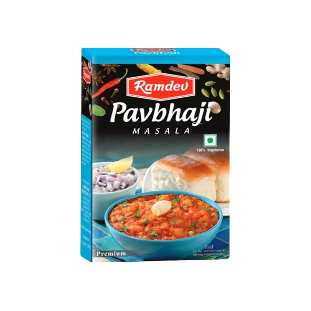Ramdev Premium Pav Bhaji Masala - 100 Gram : Amazon.in: Grocery ...