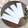 4 Pcs Plastic Cake Scraper Set, Cake Edge Smoother Stripes Scraper Cake ...