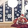 Amazon.com: 110 PCS Extra Large Snowflake Christmas Window Clings ...