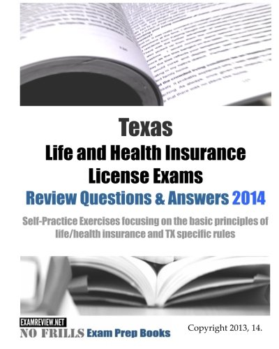 Amazon | Texas Life and Health Insurance License Exams Review Questions ...