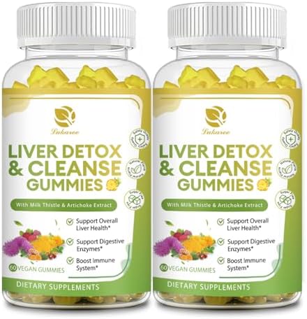Amazon.com: Liver Cleanse Detox & Repair Gummies with Milk Thistle ...