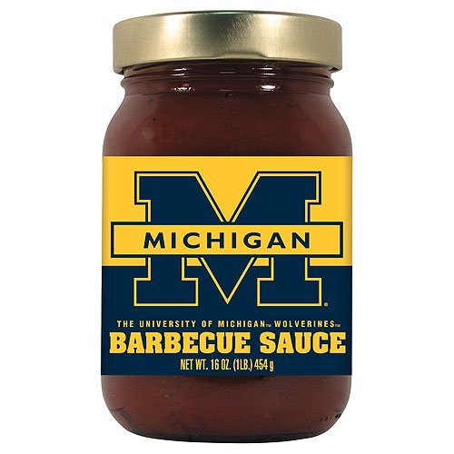 Amazon.com : Michigan Wolverines Sweet and Smoky BBQ Sauce : Barbecue ...