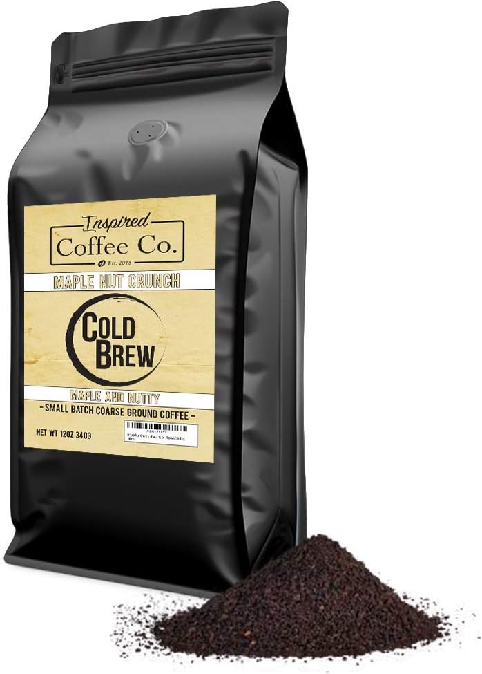 Amazon.com: Maple Nut Crunch - Flavored Cold Brew Coffee Grounds ...